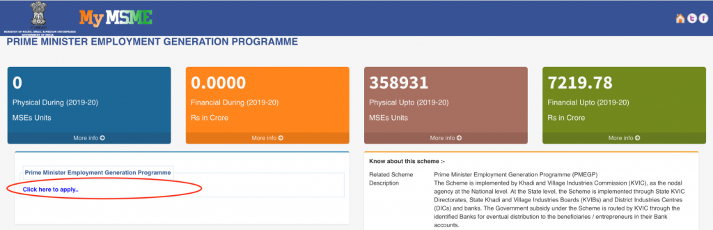 Prime Minister Employment Generation Programme- Legal Window