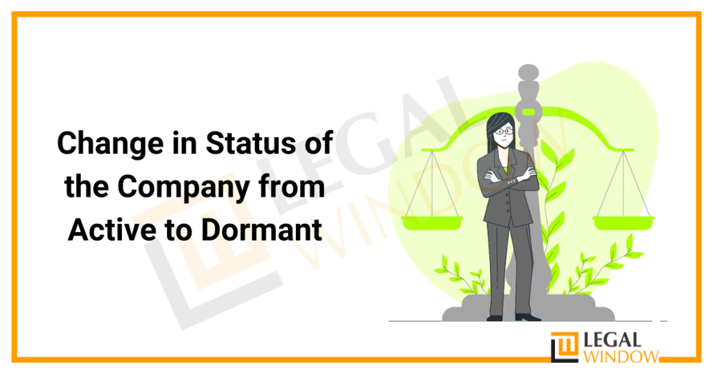 Change in Status of the Company from Active to Dormant