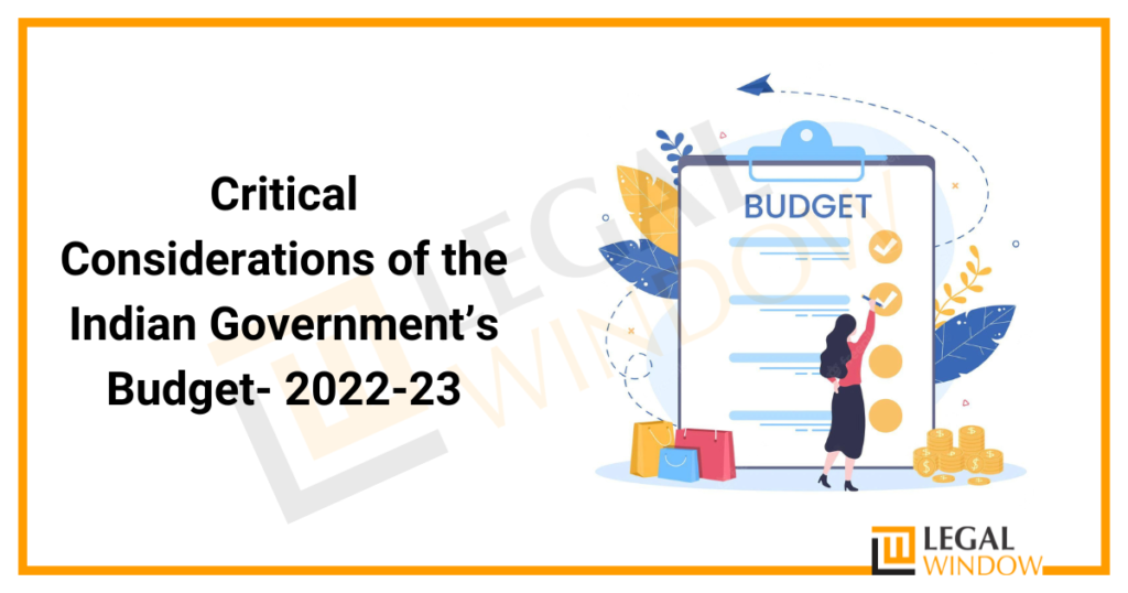 Union Budget 2022-23 » Legal Window