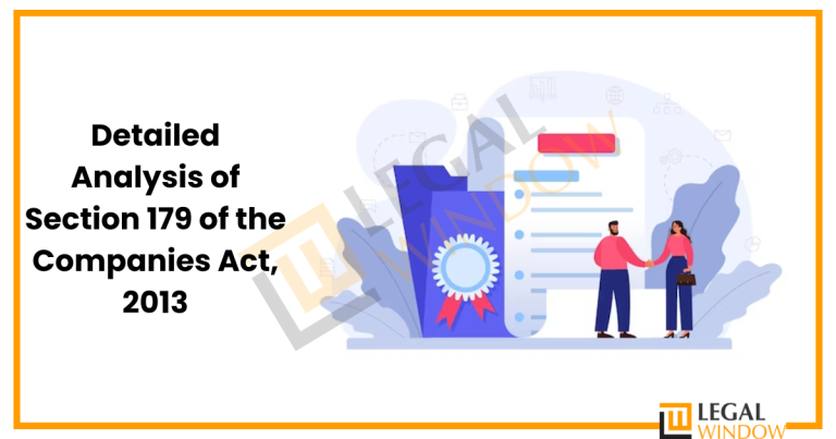 Section 179 of Companies Act 2013» Legal Window
