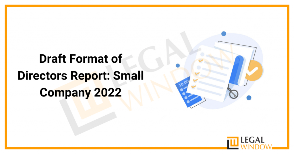 Draft Format Of Directors Report for Small Company » Legal Window