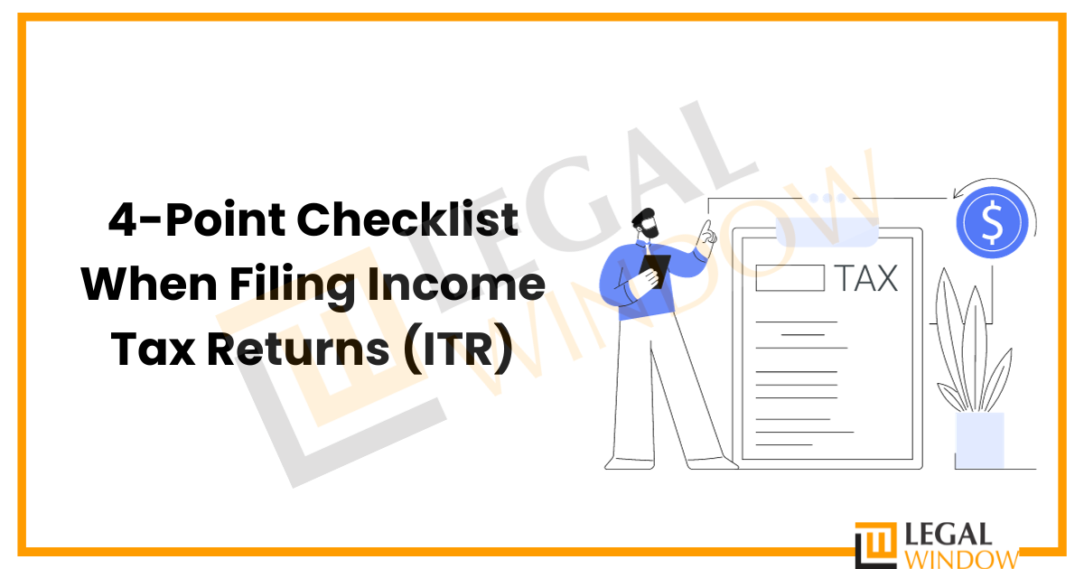 Checklist for income tax return filing » Legal Window