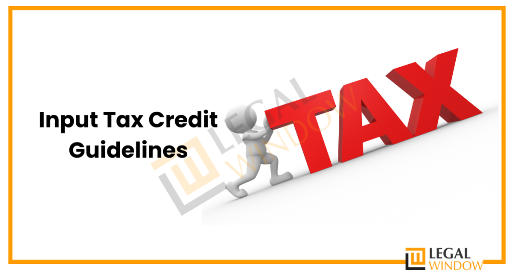 Input Tax Credit in India » Legal Window