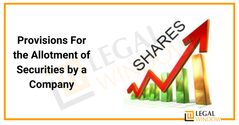 Allotment of Securities by a Company » Legal Window